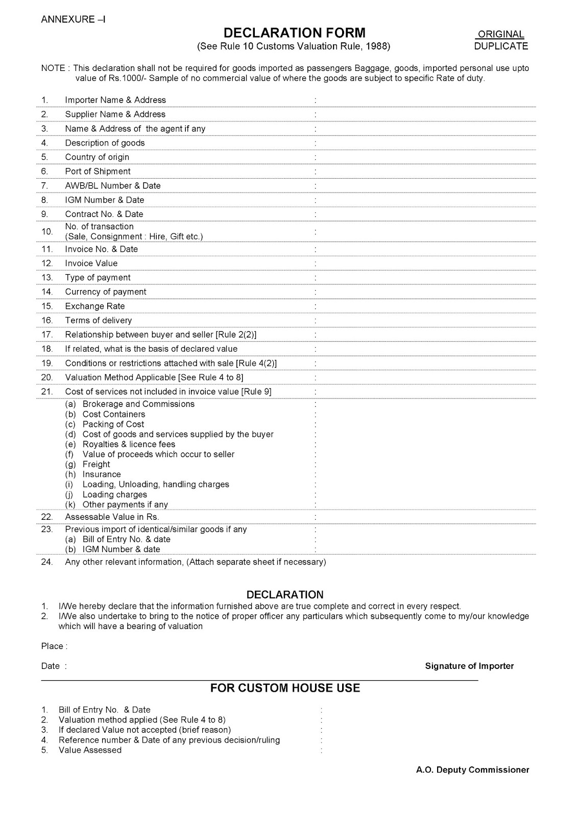 Affidavit Mart: June 2013