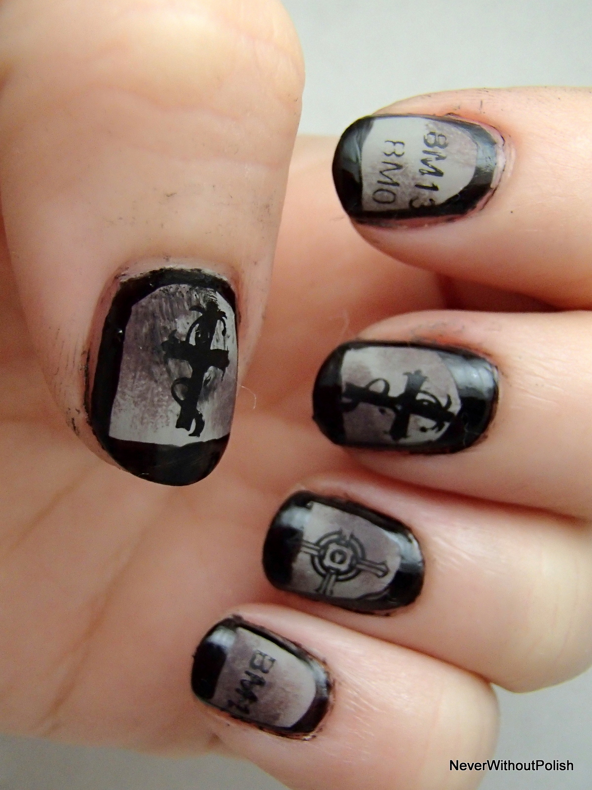 Never Without Polish: "This is Halloween" Nail Art Challenge: Graveyard