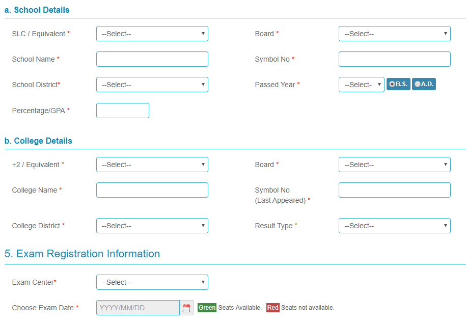 How to fill up IOE Entrance Application Form - Blogger Nepal
