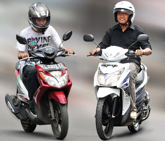 shoc[k]-id: SUZUKI HAYATE 125 VS YAMAHA XEON 125