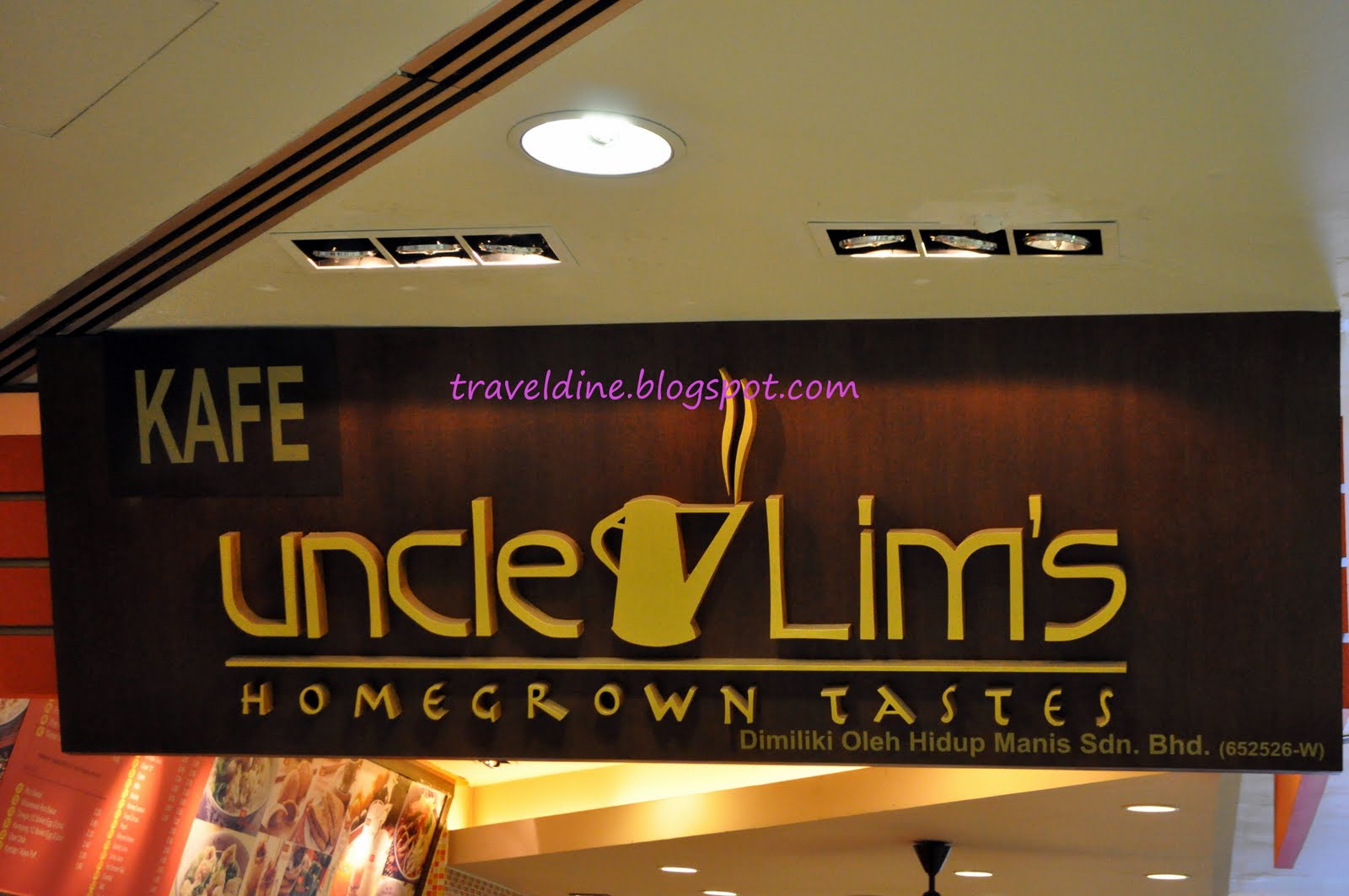 Travel and Dining Experience: Uncle Lim's - Subang Parade, Subang Jaya