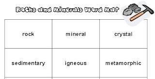 Life, Love, Literacy: Rocks and Minerals Vocabulary Mats