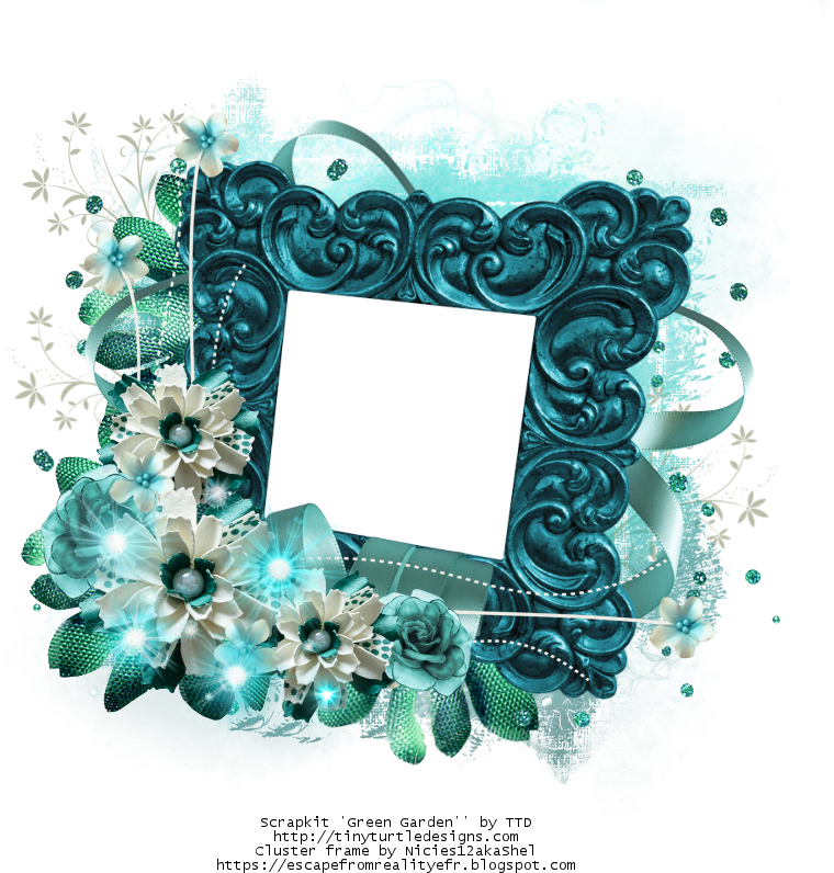 Escape From Reality Blog: FTU Cluster Frames "Green Garden"