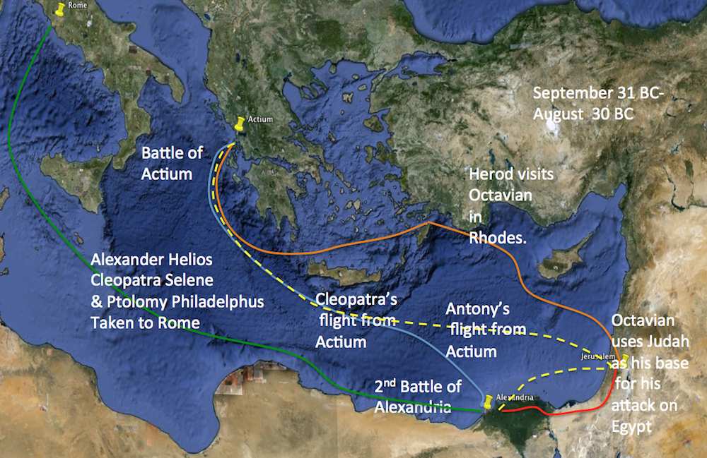 Battle Of Actium Map