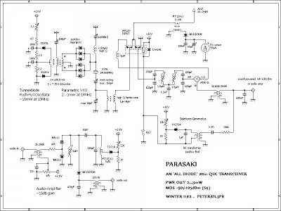 Para saki the QRP Transceiver fact Diodes Wiring diagram Schematic ...