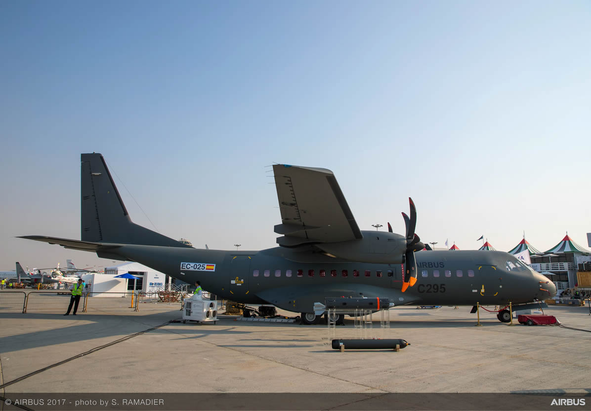 Alacrán (HA-500): Airbus C295 ISR armado en Dubai Airshow 2017