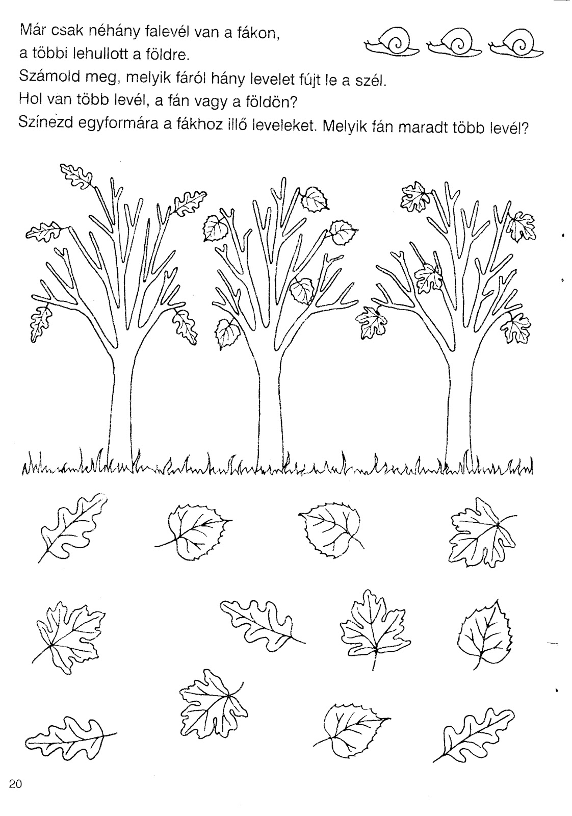 Nyomtatható feladatlapok - Ovisélet