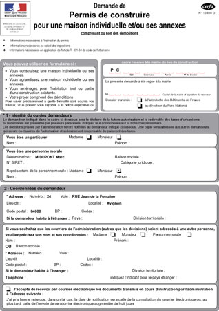Permis de construire garage cerfa – Des documents