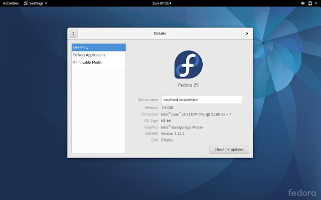 Fedora 25 Workstation screenshots - DistroScreens