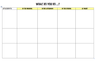 OUR ENGLISH CLASS: Daily routines
