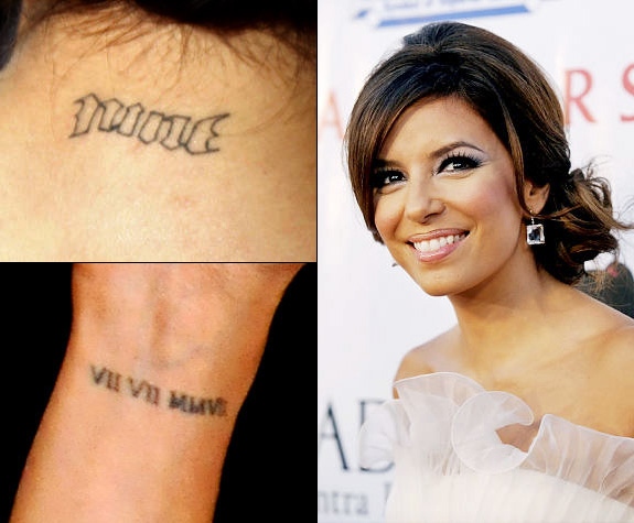 Eva longoria tattoo and Meaning With Tony Parker | A Star News & Gallery