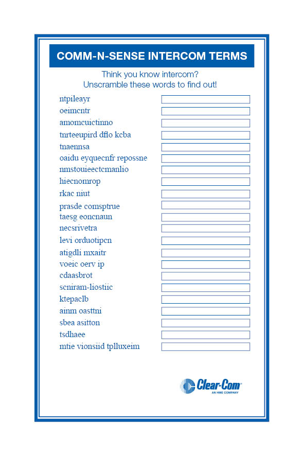 COMM 'N SENSE: July 2011