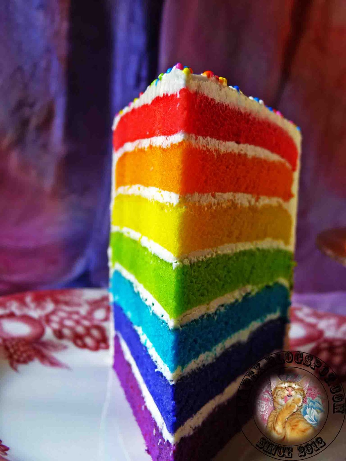 syapex kitchen: Kek Span Pelangi / Rainbow Sponge Cake
