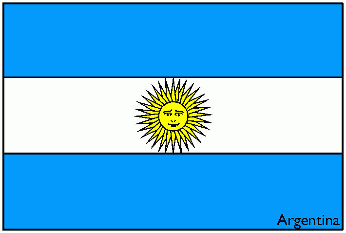 Bandera de argentina para imprimir - Imagui