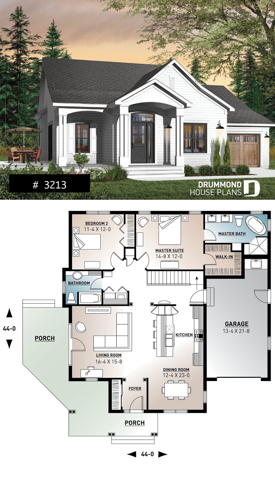 Planos de casas pequeñas - opciones de planificación y diseño - Plaza ...