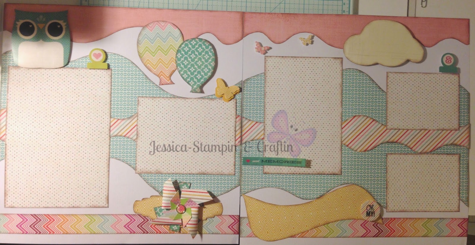 Stampin' and Craftin': Kiwi Lane 2 Page Layout