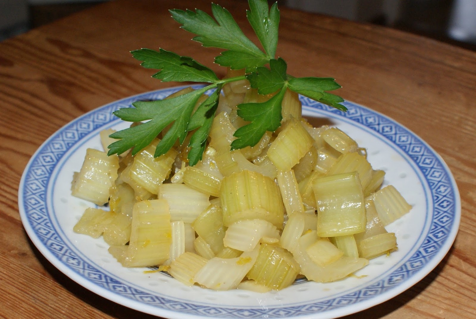 Anders mat: Smörfräst selleri med vinäger och honung