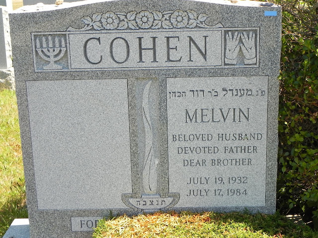 (going) The Extra Yad: Tombstone Tuesday: Melvin Cohen, Beth Moses ...