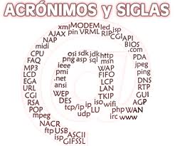 LA NUEVA CARAVANA: QUE SON LOS ACRONIMOS