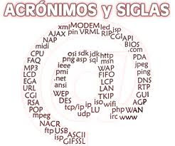 LA NUEVA CARAVANA: QUE SON LOS ACRONIMOS