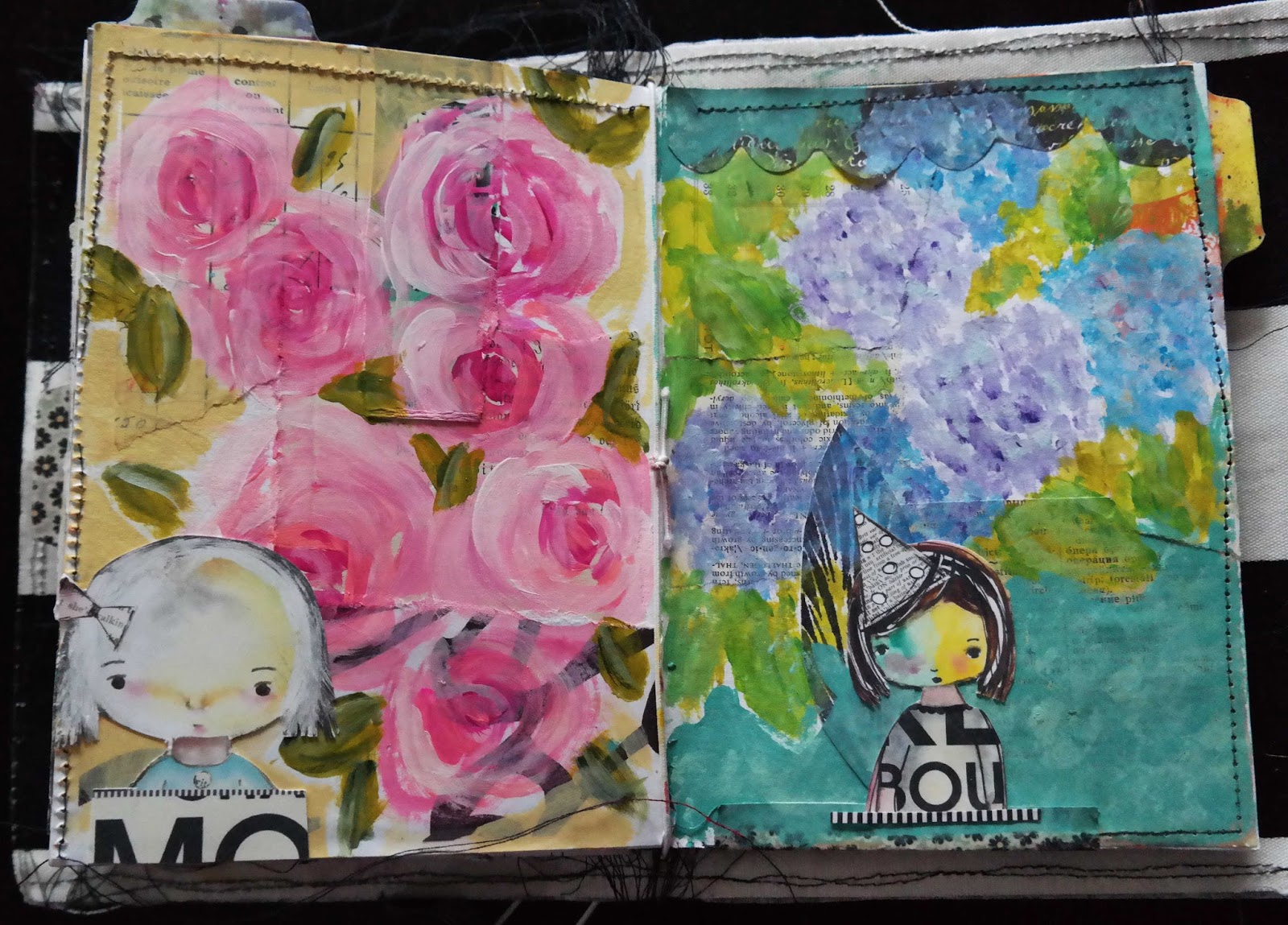 Artful Play: Finished Mini Art Journal & Starting Large One