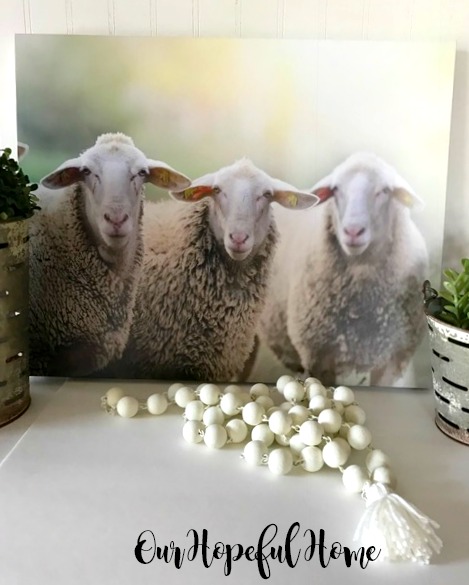 Our Hopeful Home: Farmhouse Sheep Wall Art and Canvas Factory Giveaway!