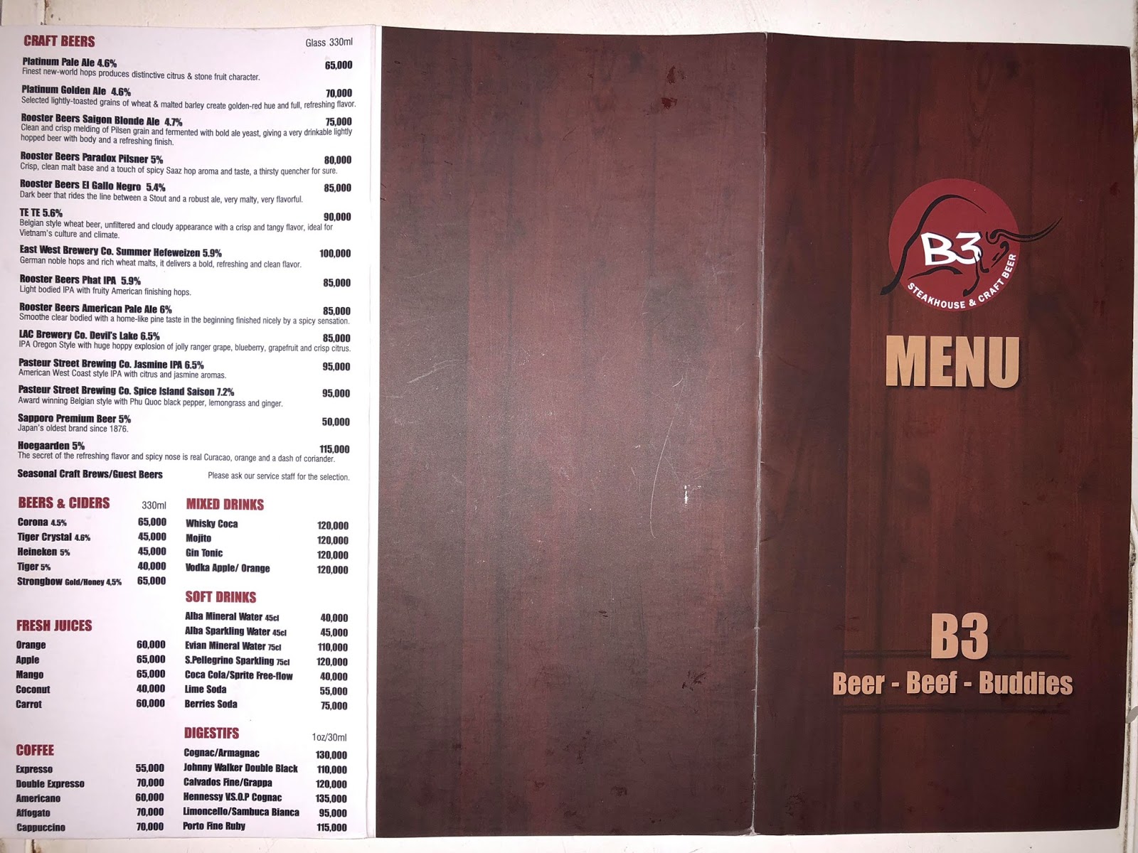 Sam Sam's House: B3 Steakhouse & Craft Beer