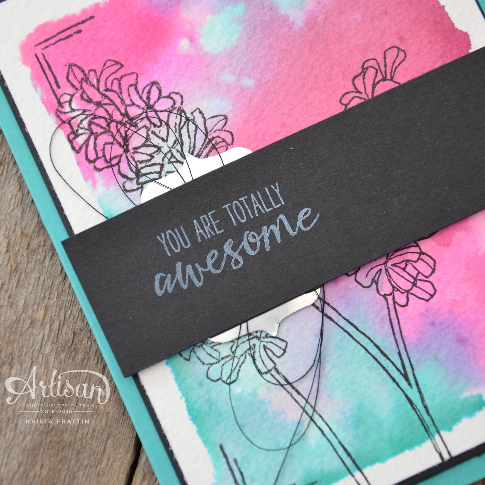 Stampin' Dolce: Bright watercolor - Artisan Design Team Blog Hop