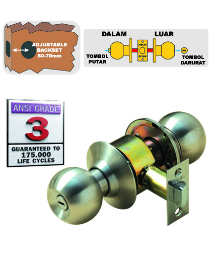 KUNCI SOLID-GRADINO: KATALOG KUNCI SOLID : CYLINDRICAL LOCK SET TYPE ...