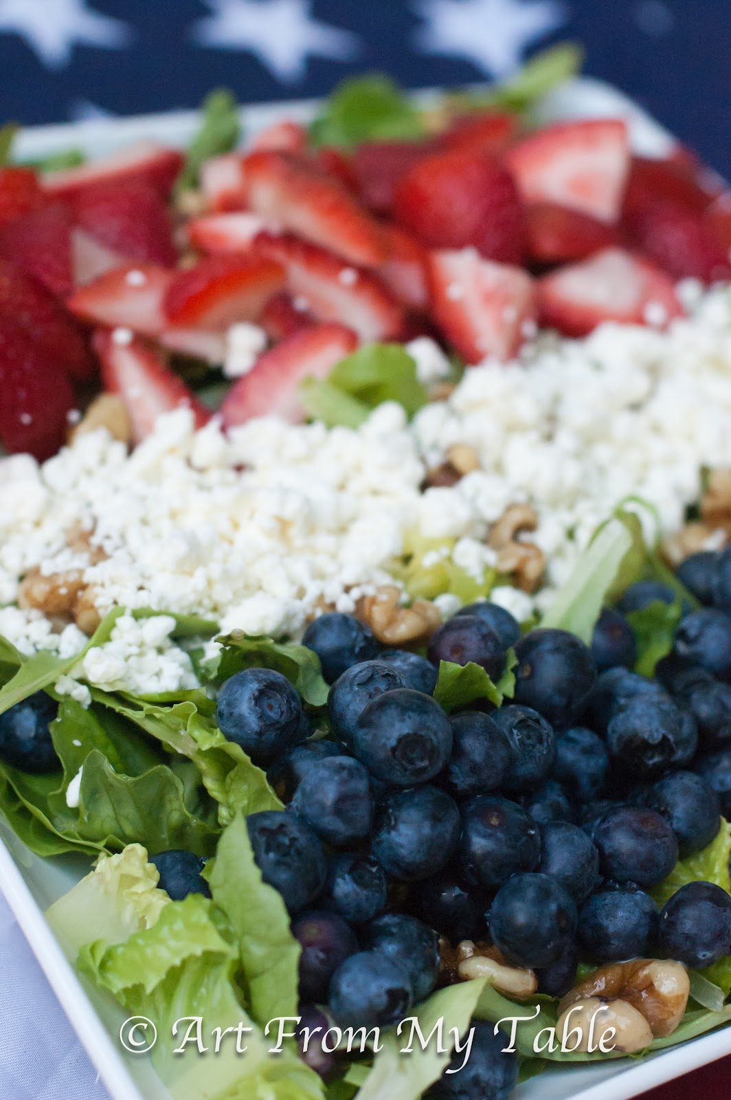 Art From My Table: Red, White and Blue Salad