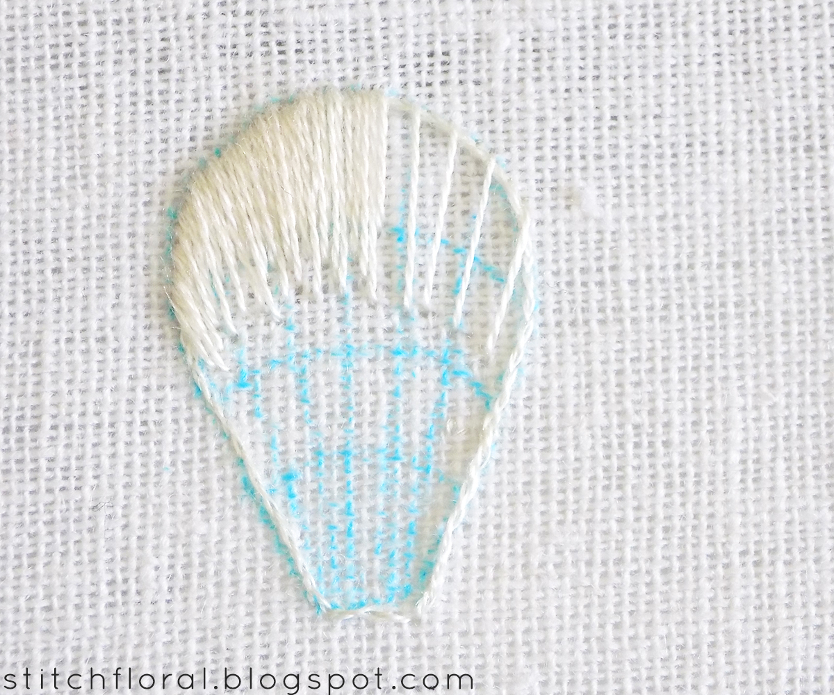 Long and short stitch lesson - Stitch Floral