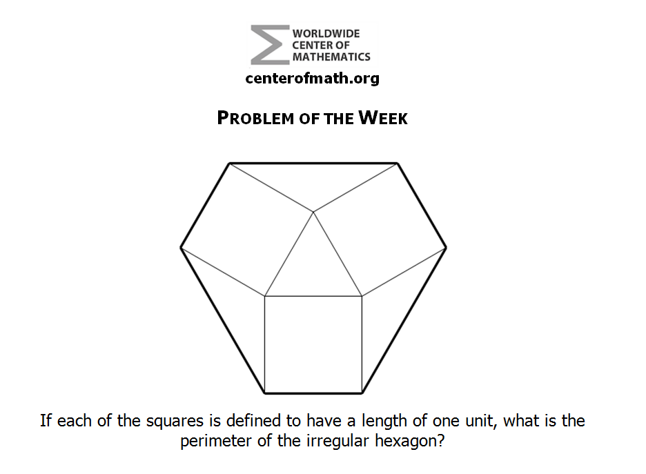 The Center of Math Blog: Problem of the Week