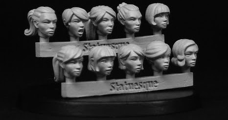 Tabletop Fix: Statuesque Miniatures - New Female Heads