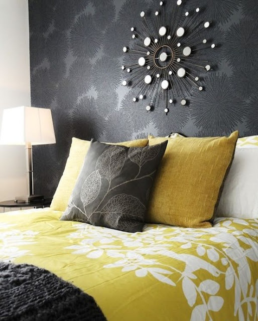 Eye For Design: Decorating With The Grey and Yellow Color Combination