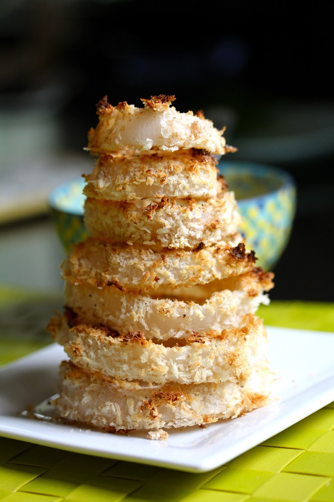Smith's Vegan Kitchen: Baked Onion RIngs