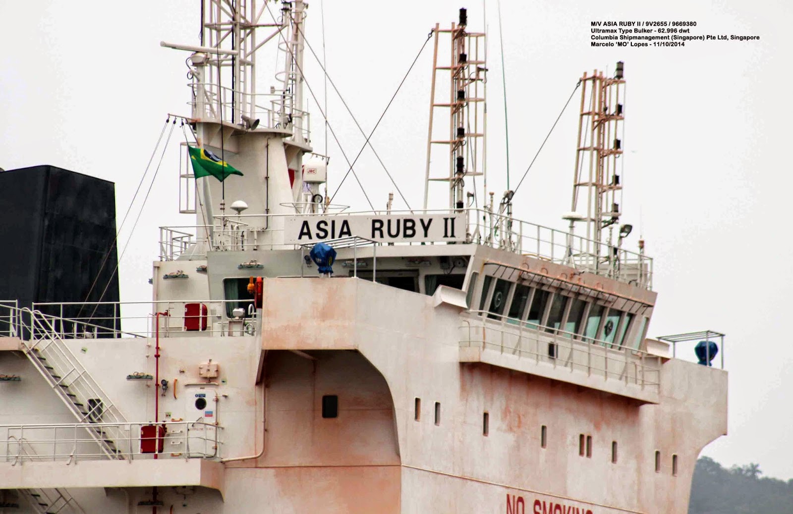 Santos Shiplovers: M/V Asia Ruby II / 9V2655 - Primeira escala em ...