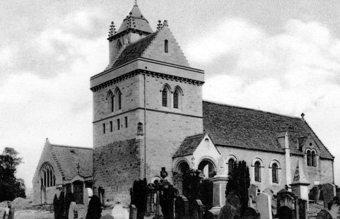Tour Scotland: Old Photograph Church Chirnside Scotland