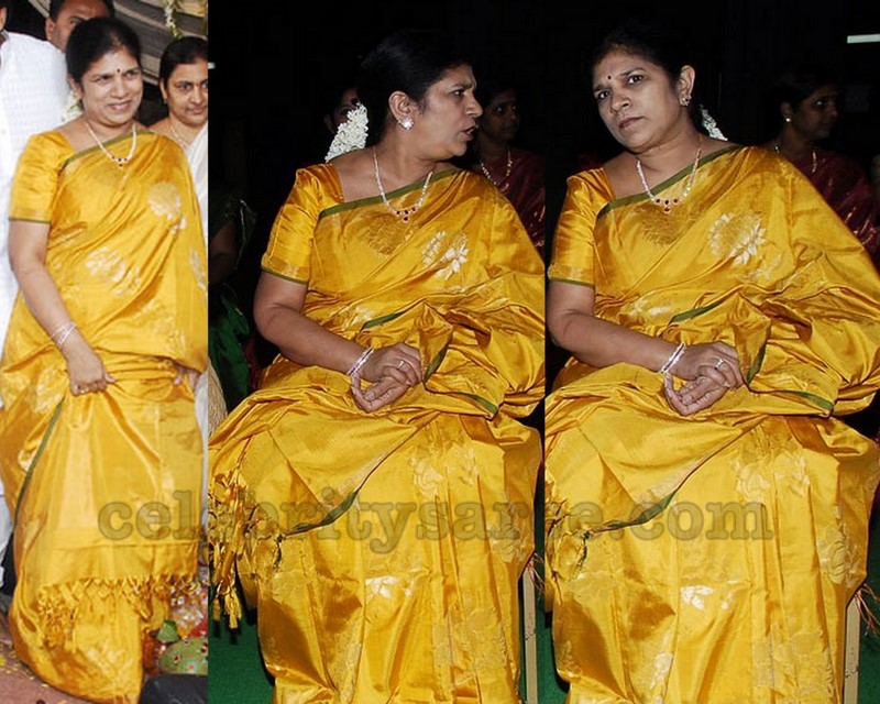 Surekha in Yellow Uppada Silk Saree - Saree Blouse Patterns