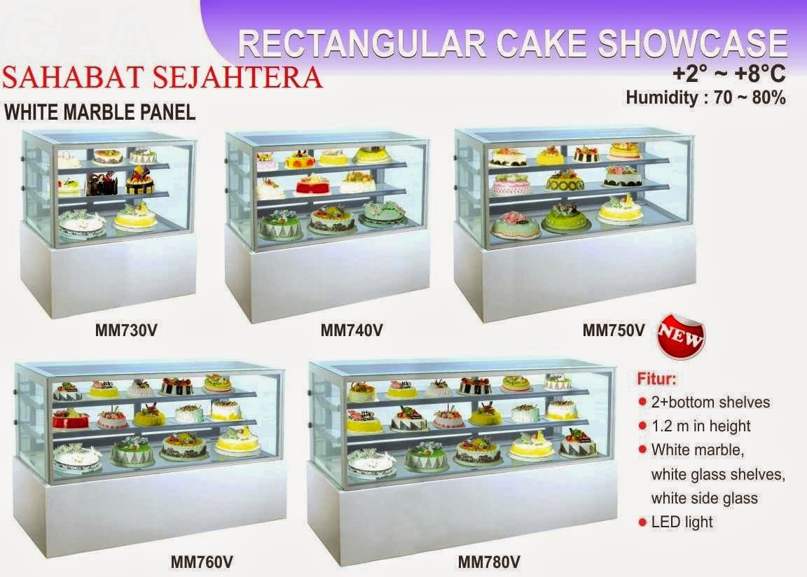DISPLAY COOLER / SHOWCASE MINUMAN: RECTANGULAR CAKE/CHOCOLATE SHOWCASE ...