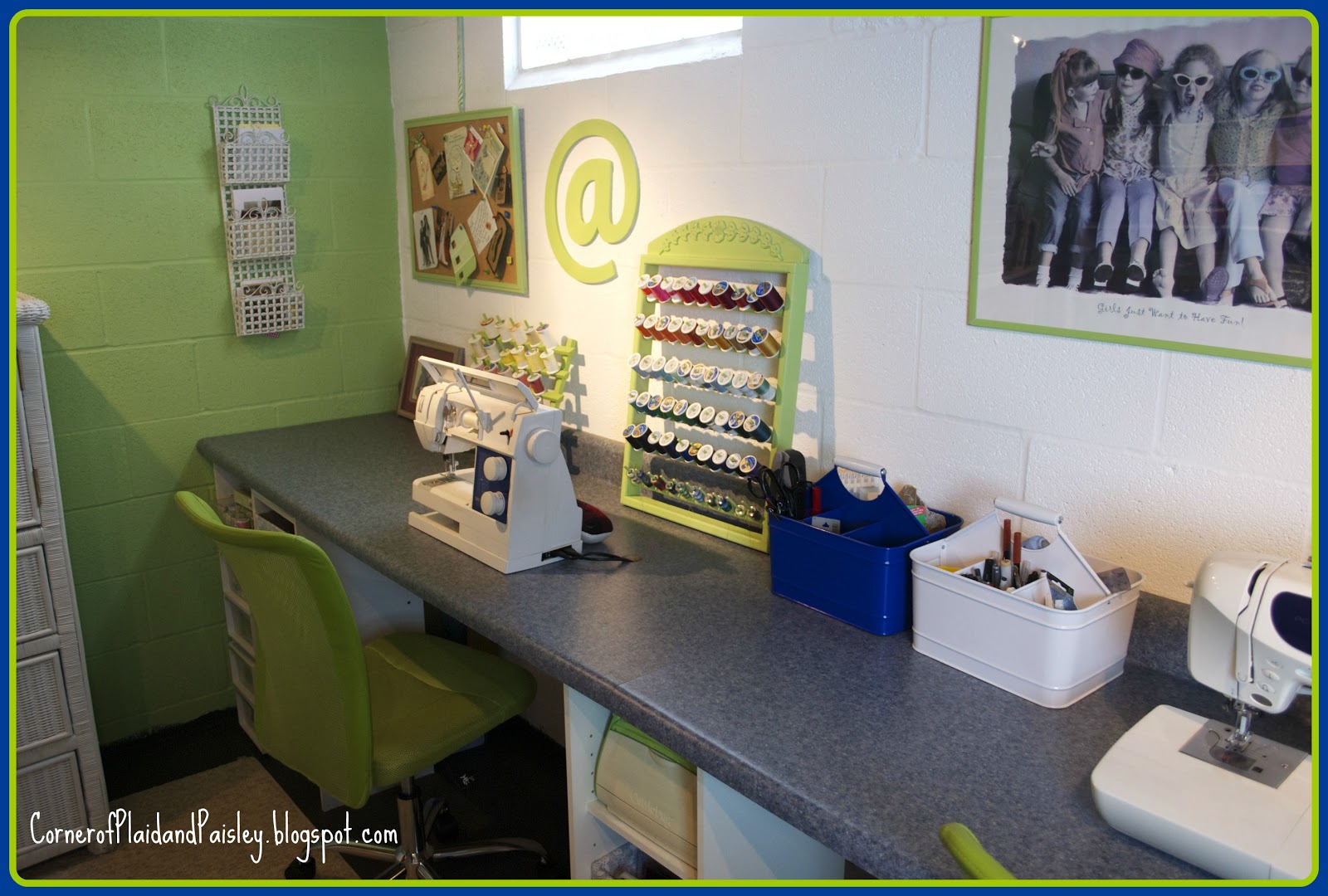 Craft Room Tour - Corner of Plaid and Paisley