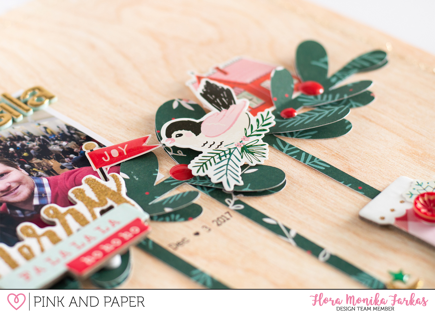 Festive layout with Crate Paper Falala | Flóra Mónika Farkas