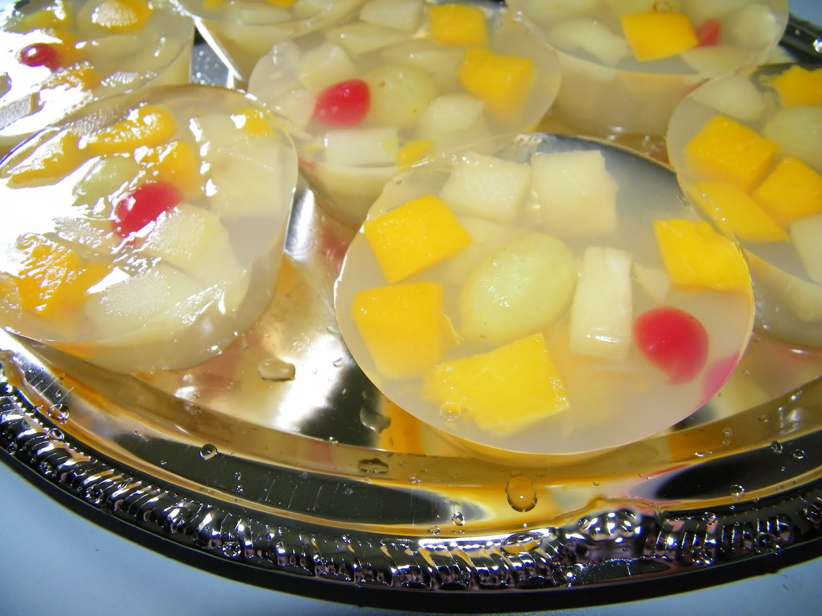 Little Bellevue Kitchen Agar Agar Jelly With Canned Fruit Cocktail