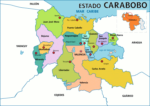Blog de Biologia: Lista Municipios y Capitales del Estado Carabobo ...