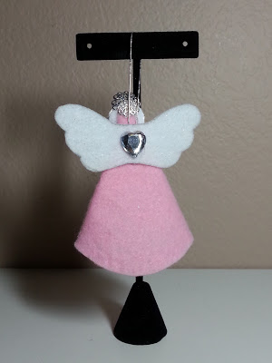 HappyBird's Glitter Nest: DIY~Sparkling Vintage Felt Angel Ornament ...