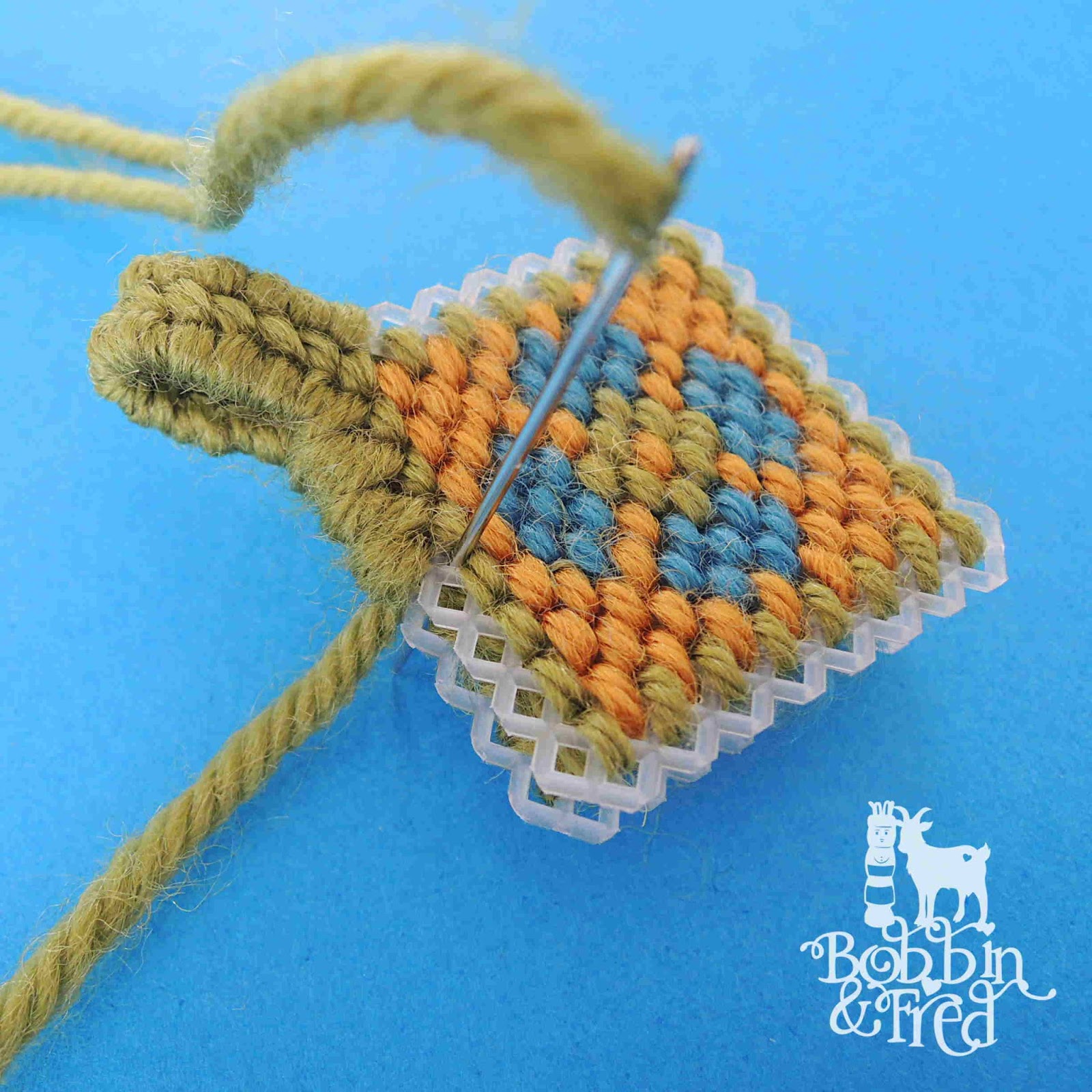 DIY: Flower Power Tapestry Keyring | Sewing with Bobbin and Fred