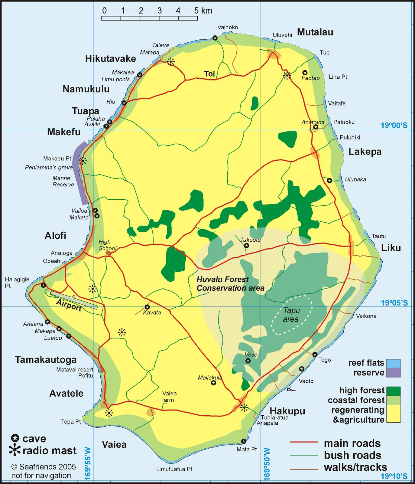 MAPS OF NIUE - NEW ZEALAND