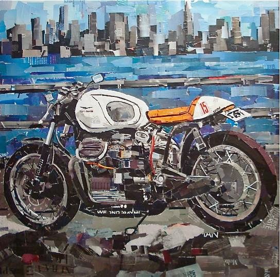 "Motorcycles Collage" by Mauro Spinelli - Lsr Bikes