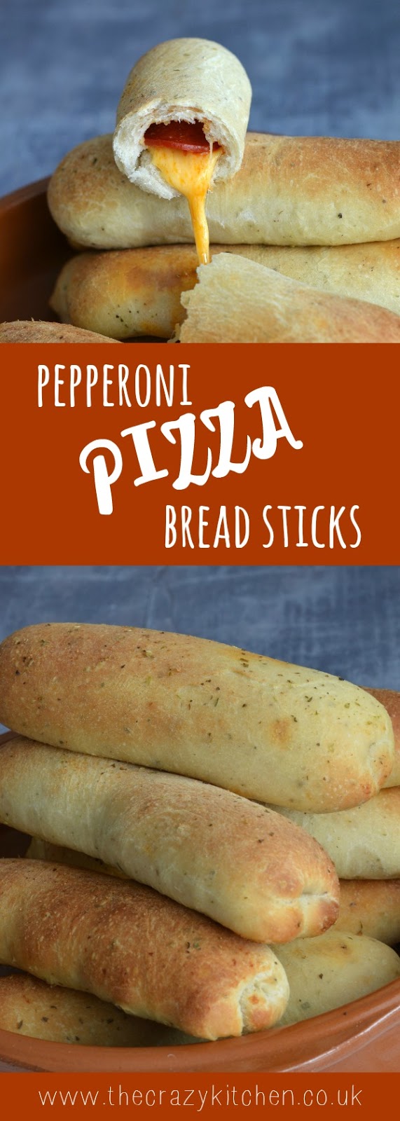 The Crazy Kitchen: Pepperoni Pizza Bread Sticks
