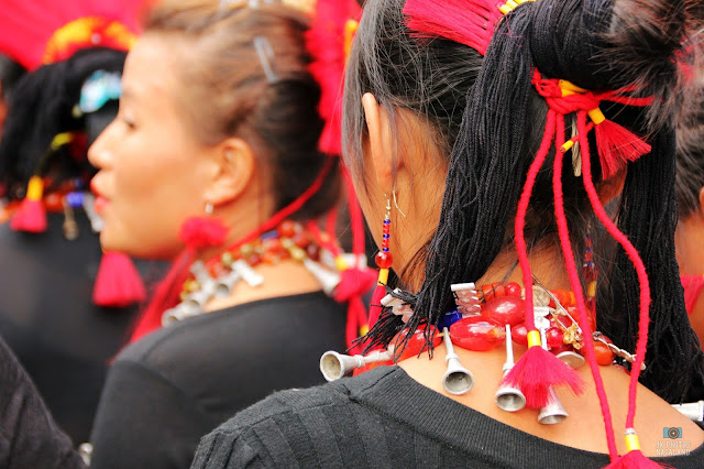 Ao Naga Men and Women in traditional attires