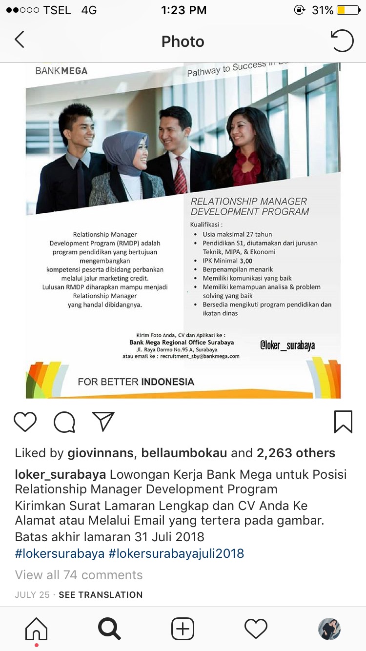 αdor ble: Pengalaman Interview & Tes CS Bank Mega